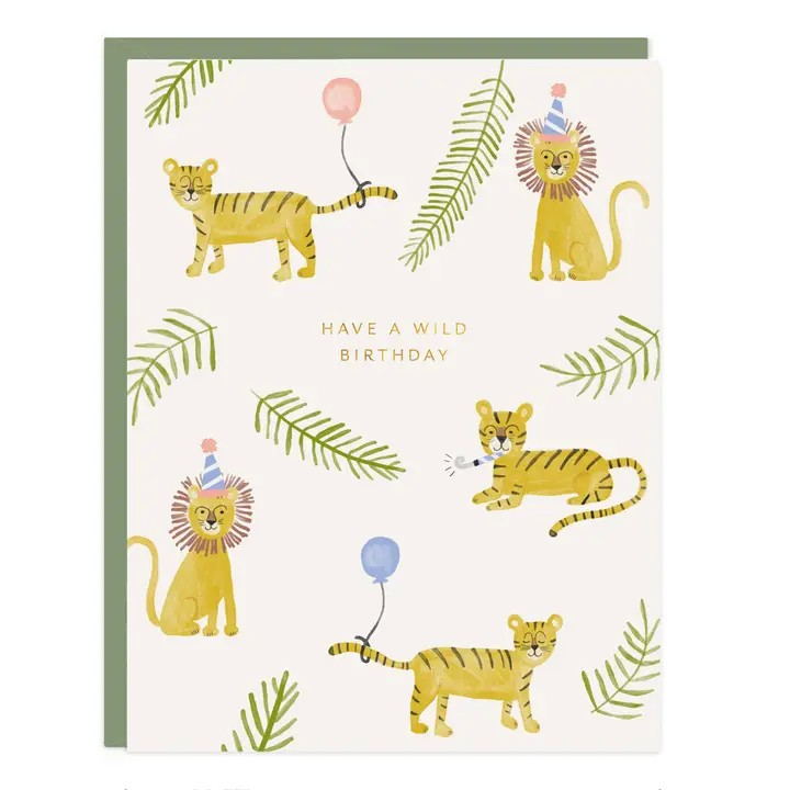 "Wild Birthday" Greeting Card – Stitch-Able