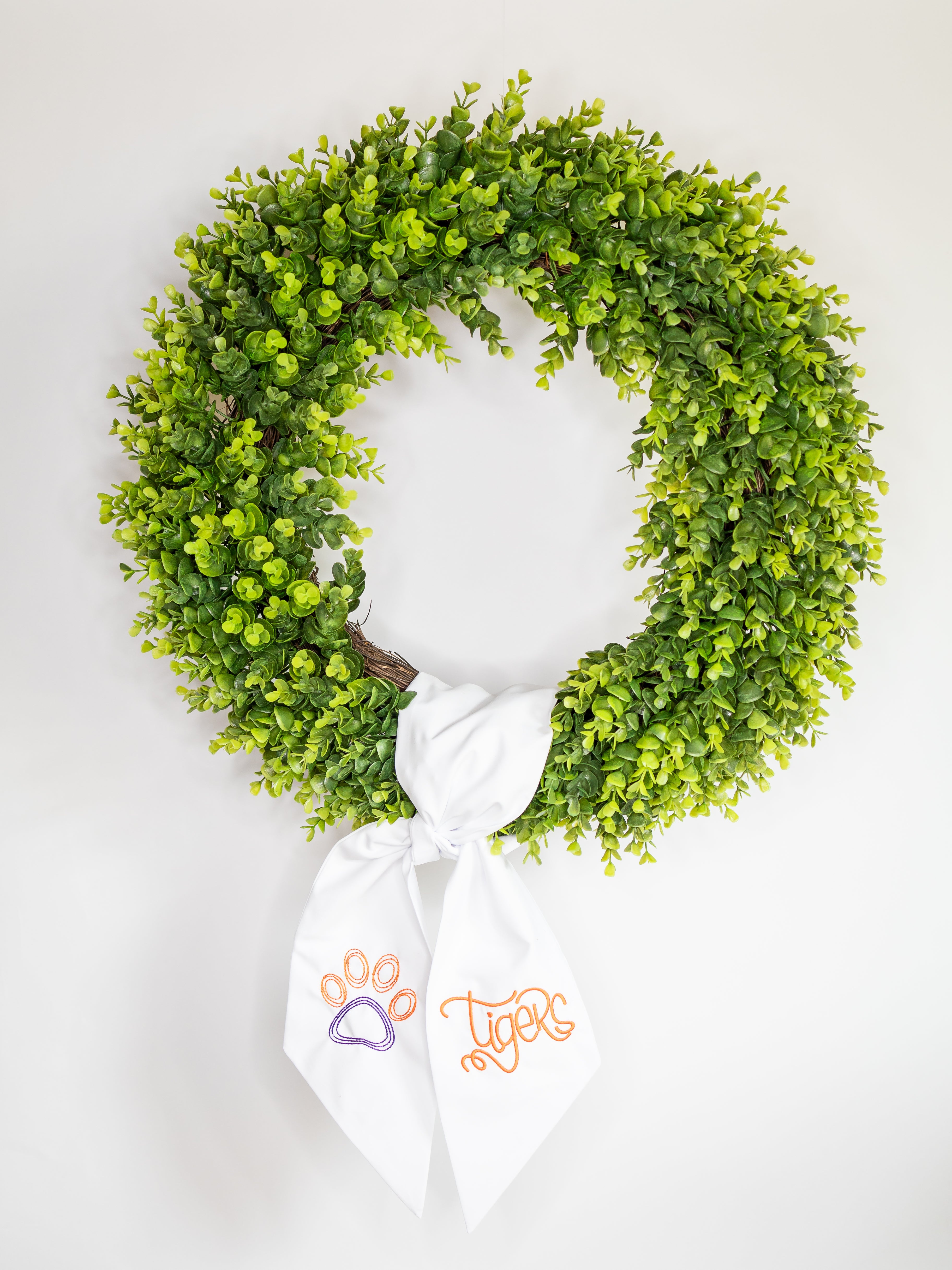 Embroidered Tigers Wreath Sash – Stitch-Able