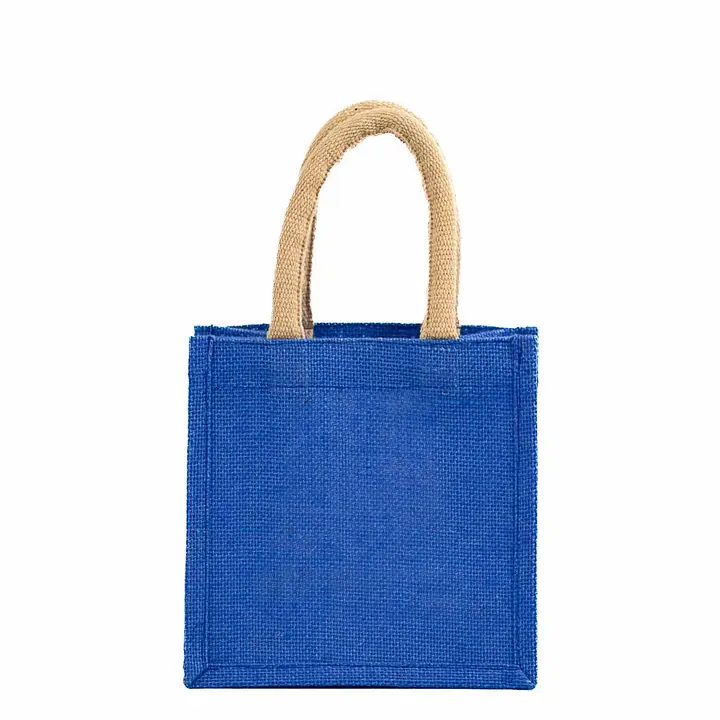 Small Solid Jute Tote Bag – Stitch-Able