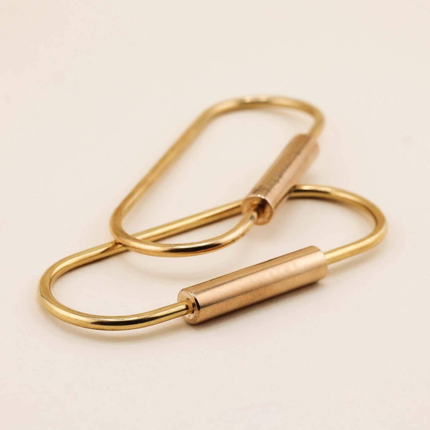 Brass Oval Key Ring – Stitch-Able