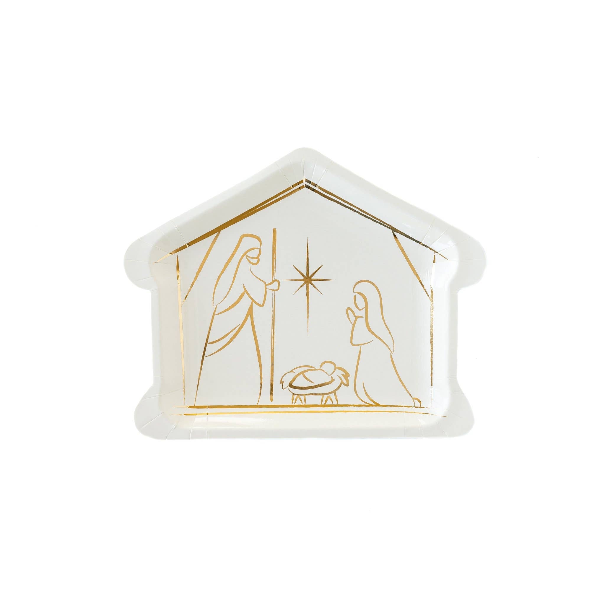 Nativity Shaped Paper Plates (S/8) – Stitch-Able